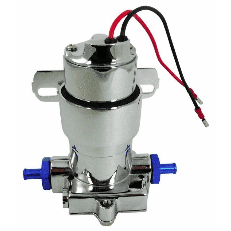 Chrome High Performance Electric Fuel Pump - 120 GPH With 14 psi - Blue ...
