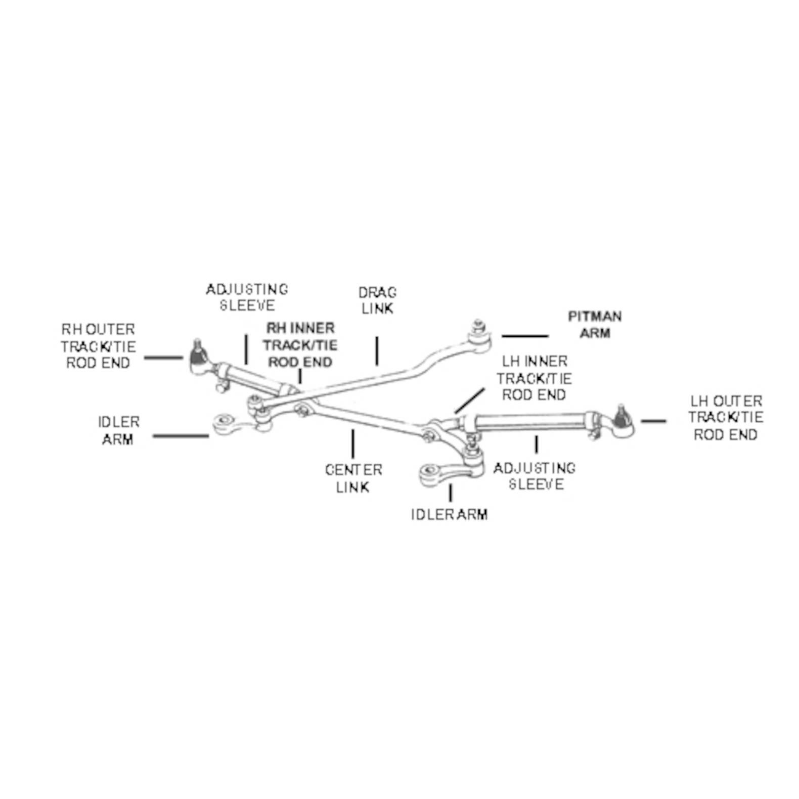 Moog Track/Tie Rod 76-78 Dodge B100 B200 Vans - John Woolfe Racing