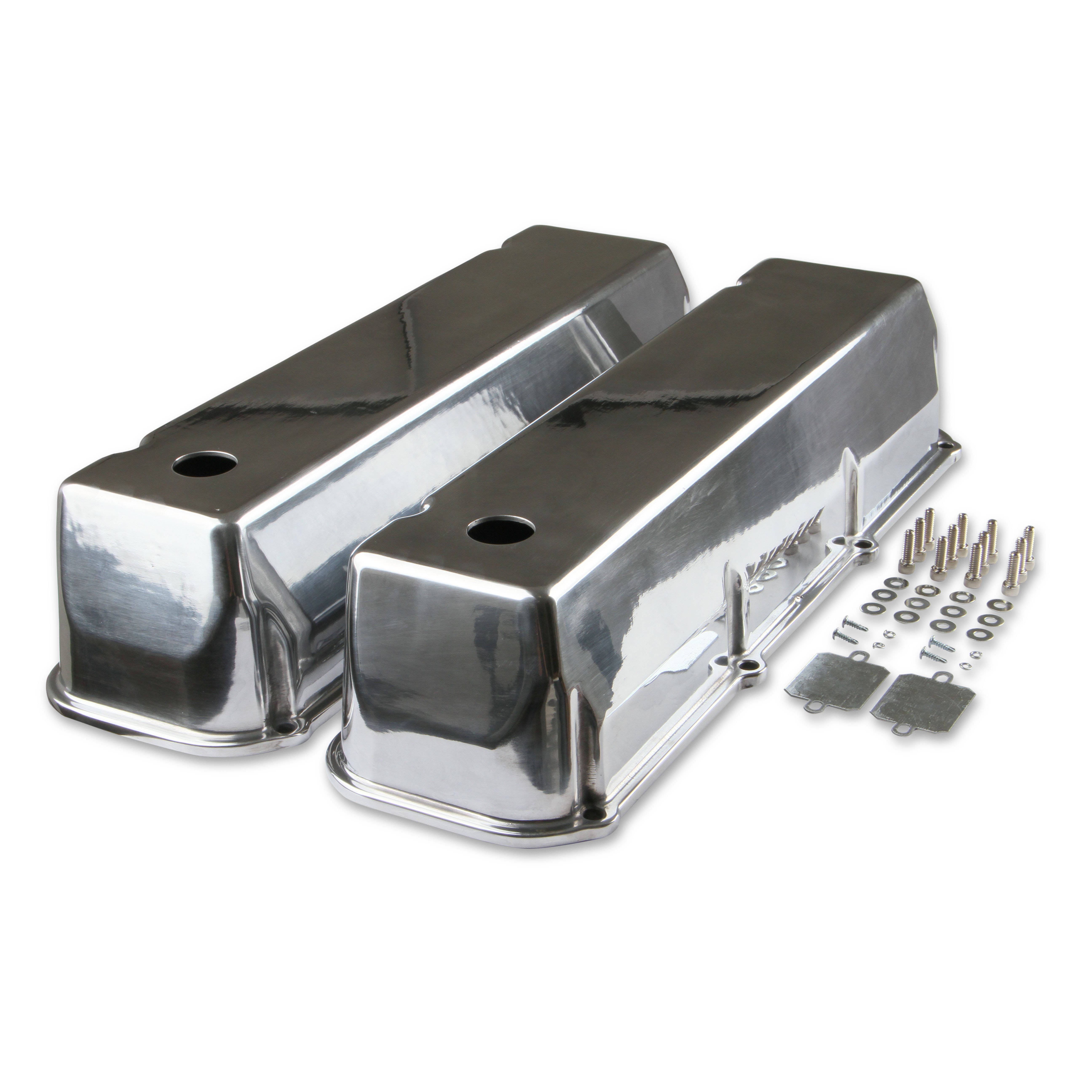 Mr Gasket 6873G - Polished Cast Aluminium Tall Valve Covers - John ...