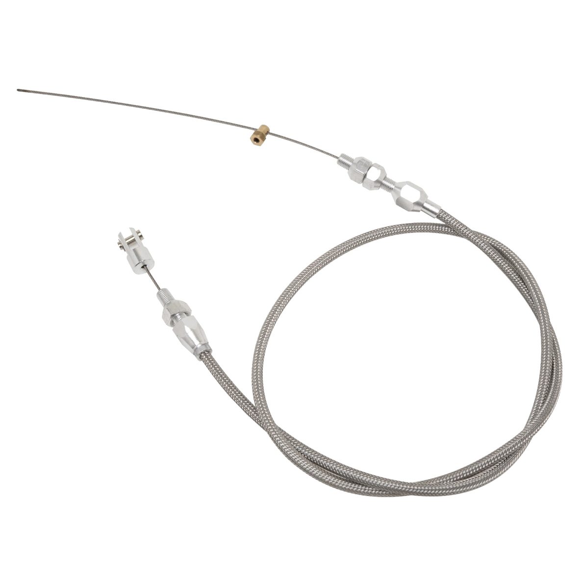 48" Universal EFI Stainless Steel Braided Throttle Cable - GM, Ford ...