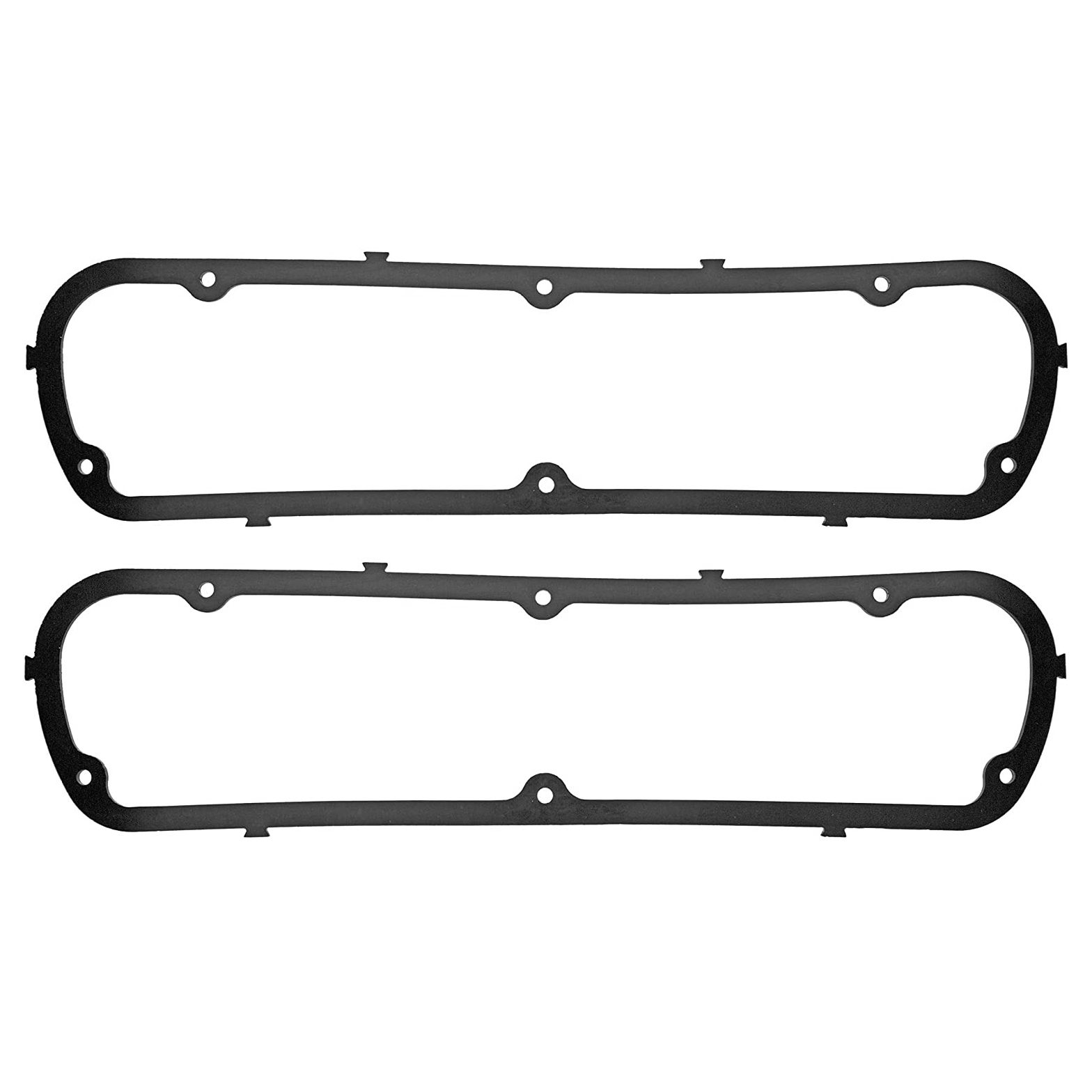 SB Ford 289-351W Valve Cover Gaskets - Black Rubber With Steel Inner ...