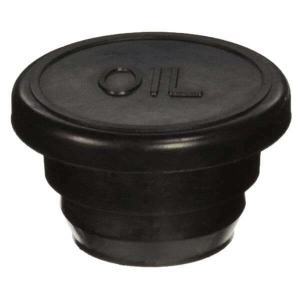 Rubber Push In Oil Filler Cap / Plug with "OIL" Logo - John Woolfe Racing