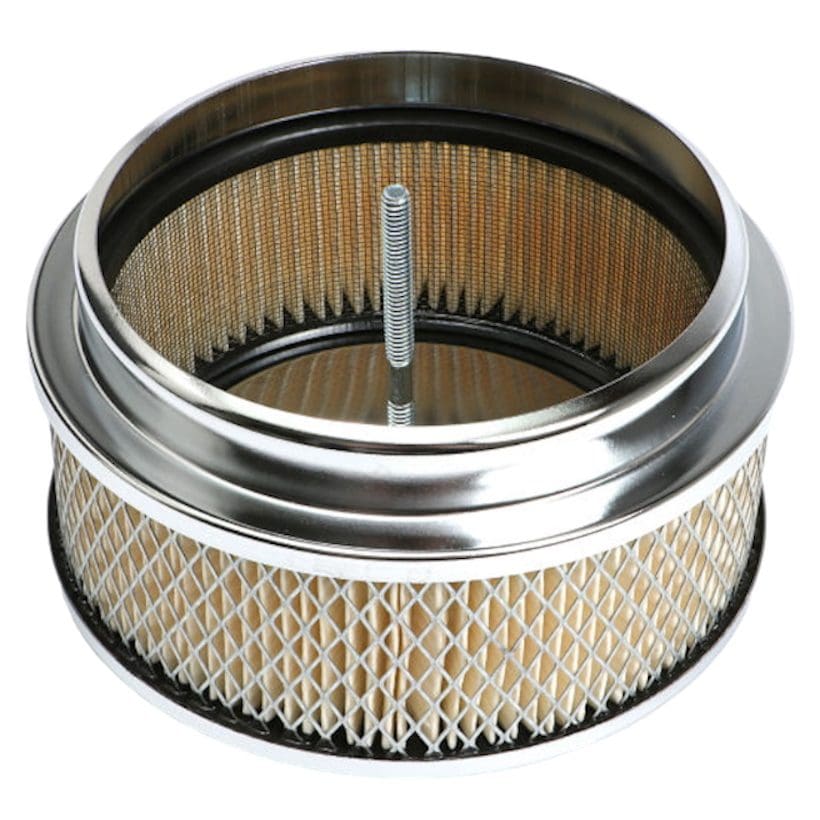 6-3/8" x 2-1/2" Chrome Air Cleaner / Filter Kit - Muscle Car Style ...