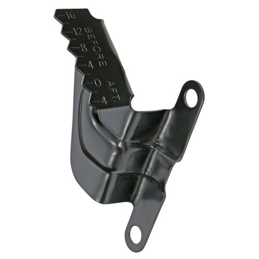 Black Timing Tab - Big Block Chevy With 8" Balancer - John Woolfe Racing